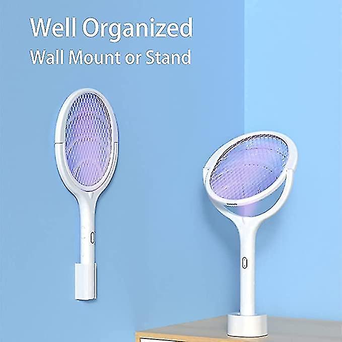 Bug Zapper Racket Mosquito Fly Gnat Wasp Killer Usb Rechargeable ...
