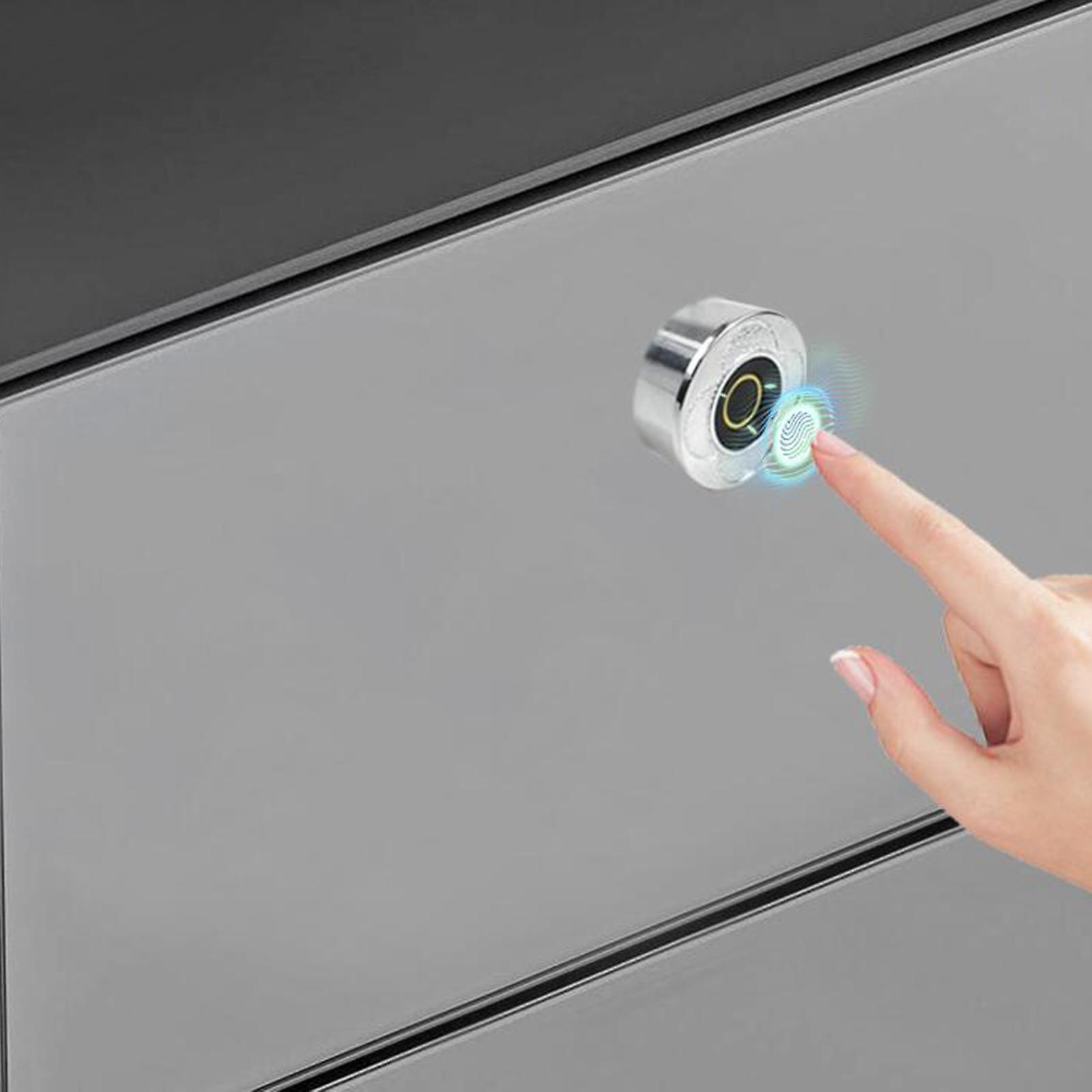 Fingerprint Cabinet Lock Hidden Safe Lock for Home Office Drawer 20mm ...