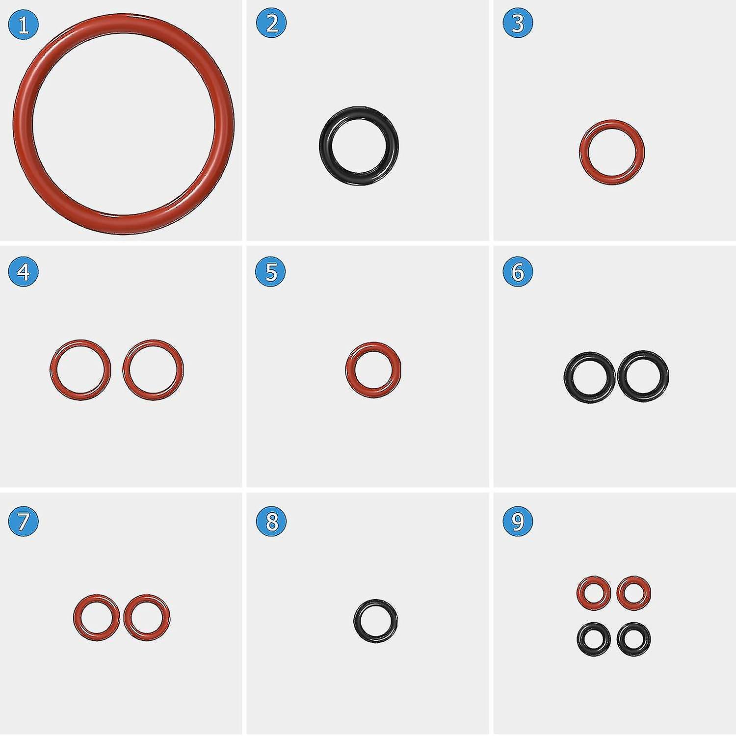 Seal Maintenance Kit O-rings For Saeco: 15-piece Silicone O-ring Set ...