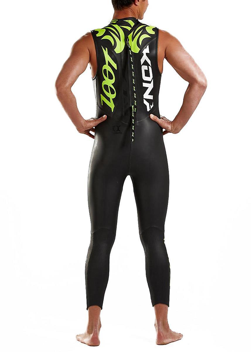 Zoot Men's Kona Sleeveless Wetsuit - Yellow / Black | Fruugo UK