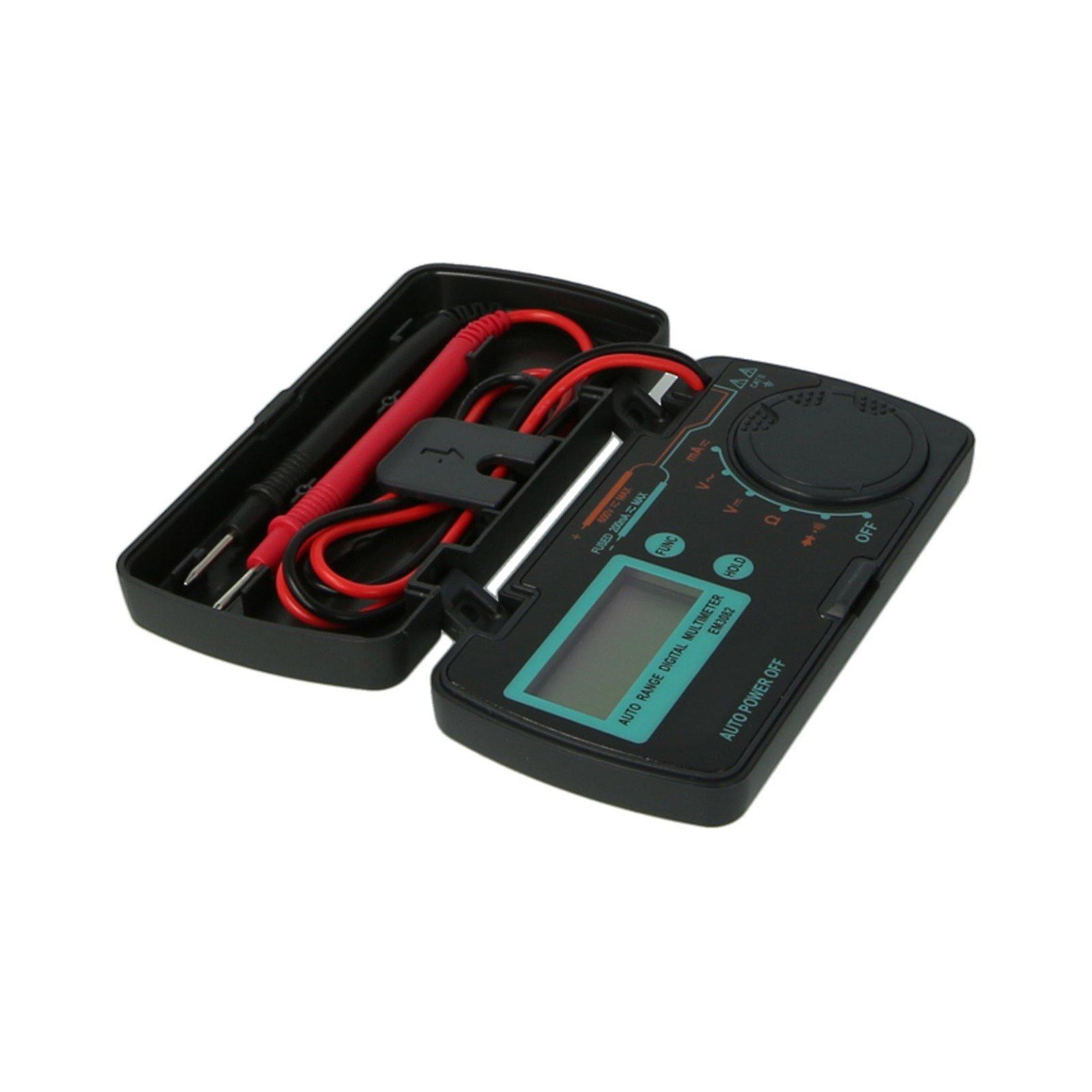 Mini digital multimeter ac dc volt amp ohm lcd voltmeter auto power off ...