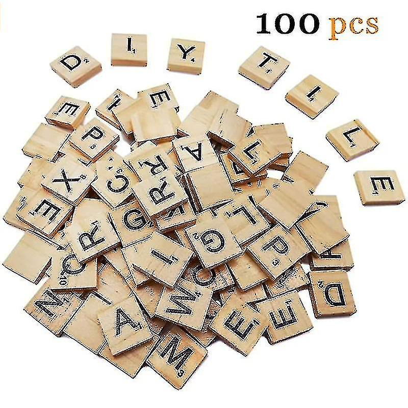 100pcs Scrabble Letters For Crafts Wood Scrabble Tiles Diy Wood Gift ...