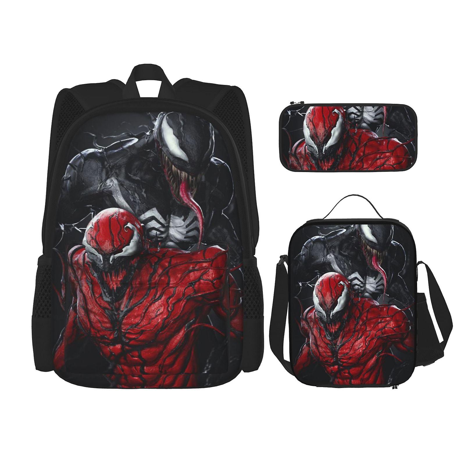 VENOM Travel Camping Work Backpack Casual Daypack Cartoon Anime Laptops ...