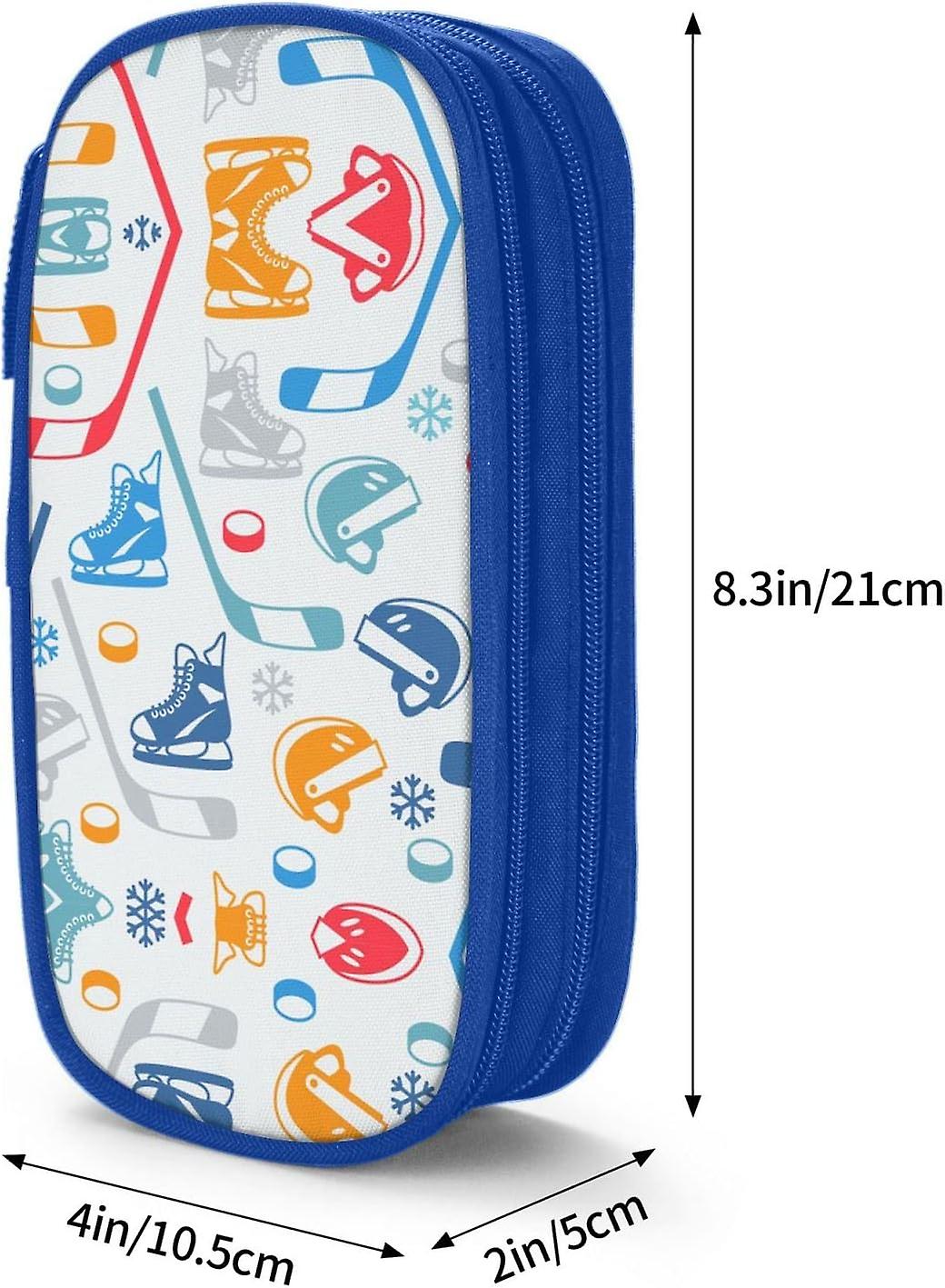 AQ752 Hockey Elements Creative Patterned Printed High Capacity Pencil ...