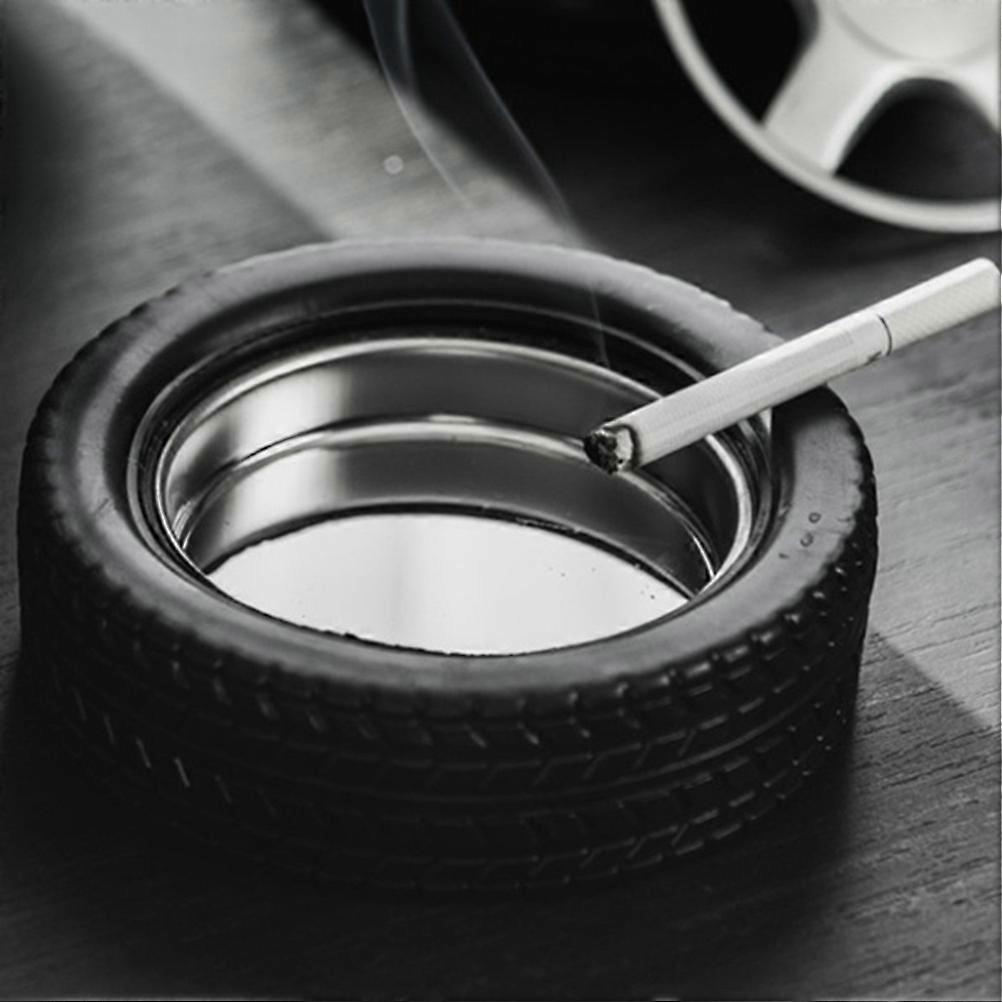 Stainless Steel Tire Shape Ashtray for Home Office and Hotel Decor ...