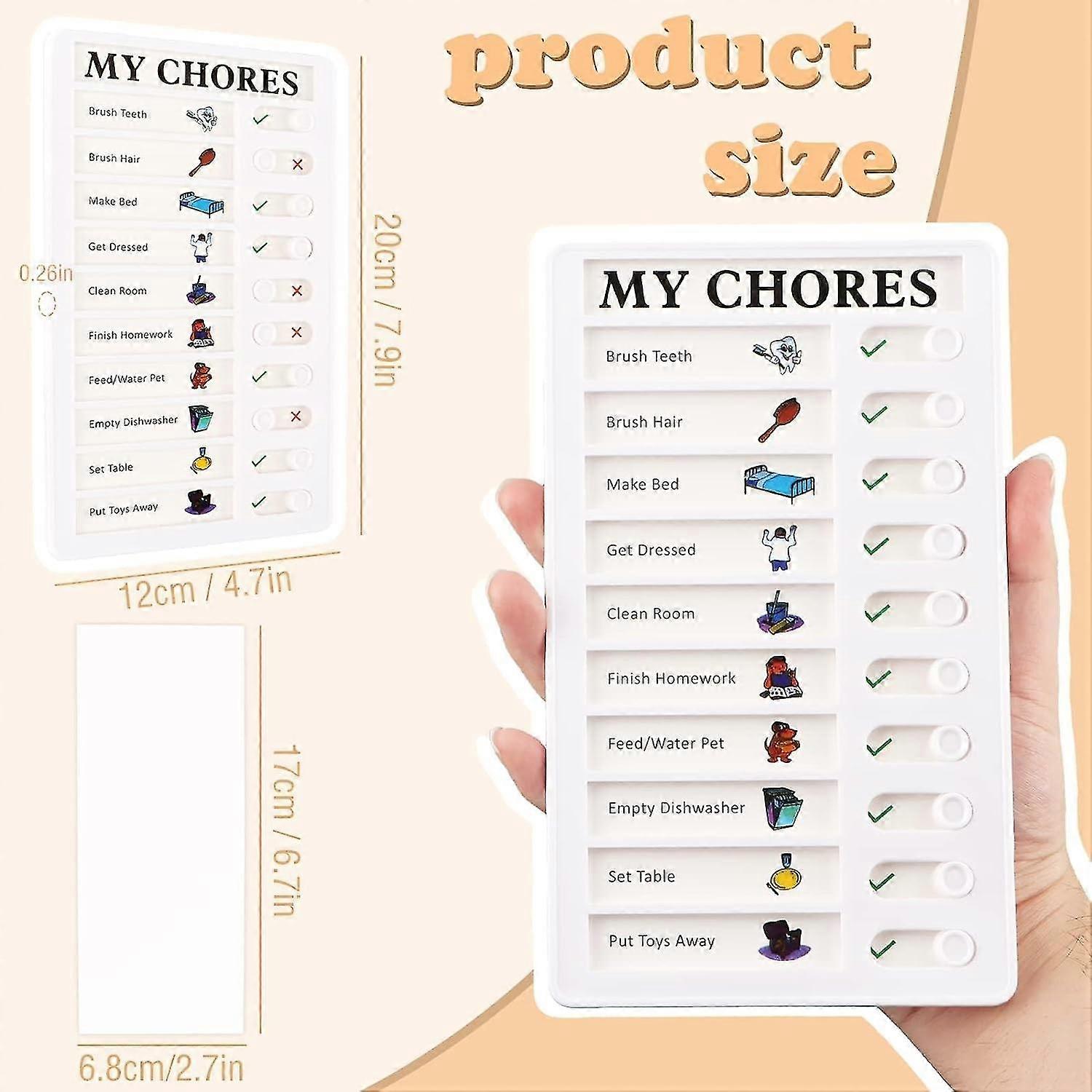 Chore Chart Memo Checklist Board, Chore Chart For Kids, To Do List Message Board For Daily Task ...