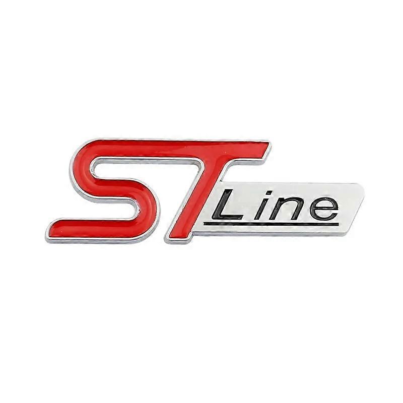 Metal ST Line Logo Car Front Grill Trunk Emblem For Ford Kuga MK3 MK2 ...