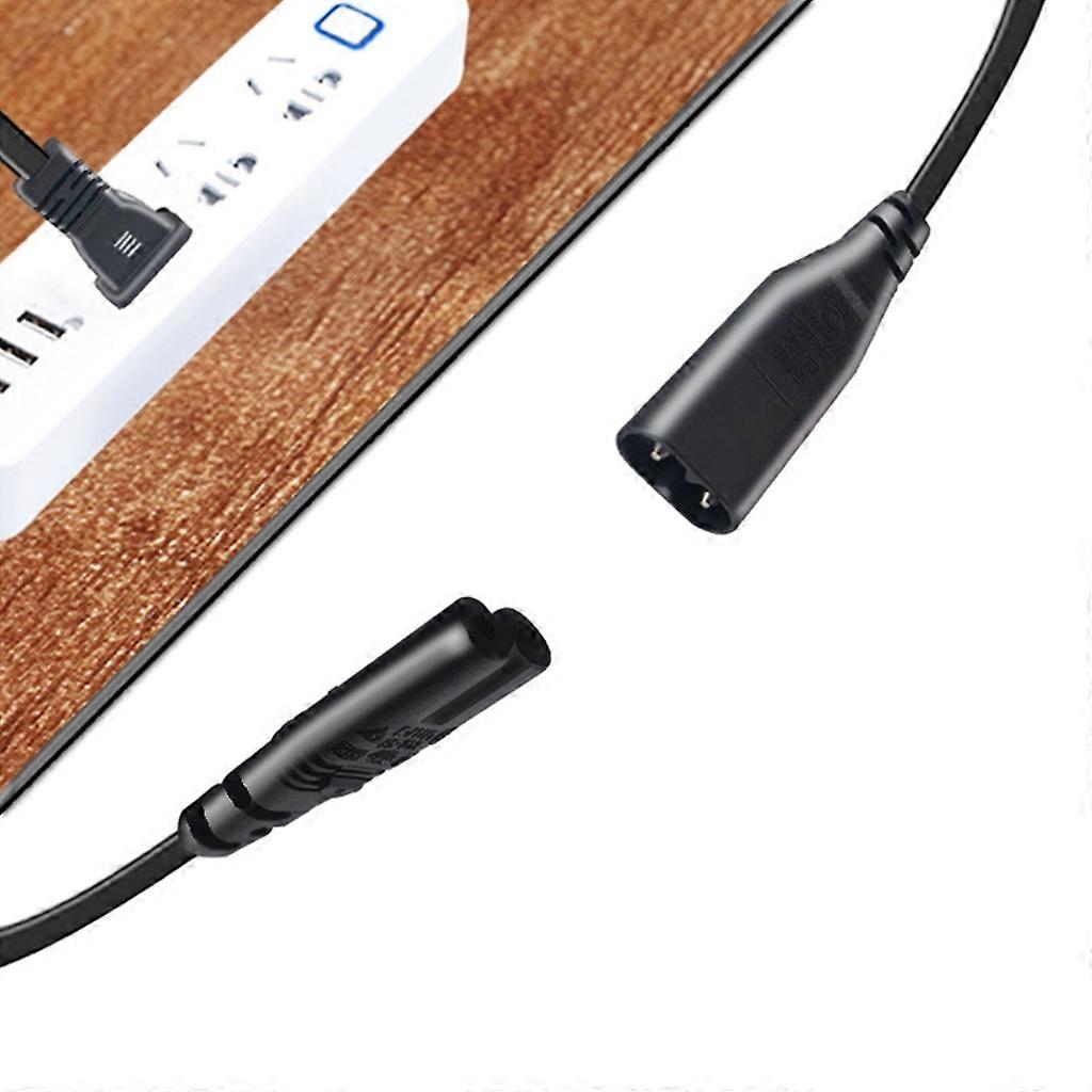 16.4ft IEC320 C7 to Figure 8 C8 Power Cable Male to Female Connector ...