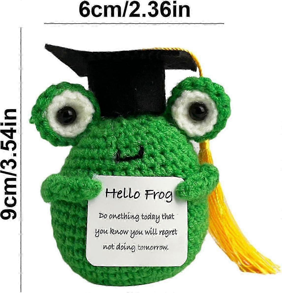 Mini Funny Positive Potato, Emotional Support Potato, 3 inch Knitted ...