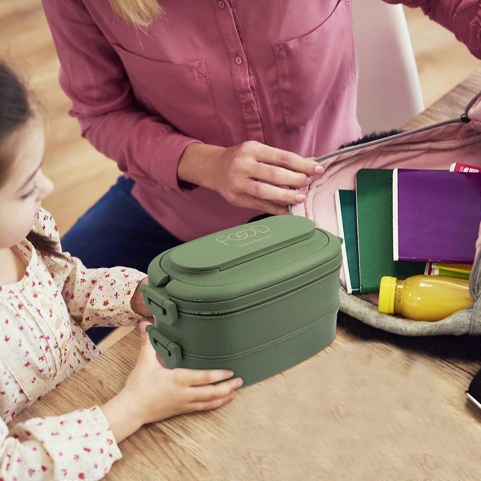 Lunch Box - 1550ml lunch box - lunch box 2 levels - lunch box with 3 ...