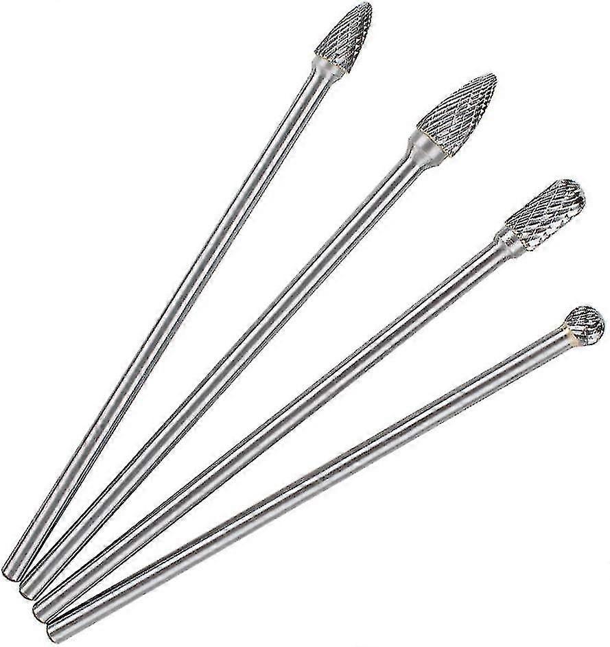 Tungsten Carbide Rotary Burrs, 6 Inch Long Double Cut Rotating Burr ...