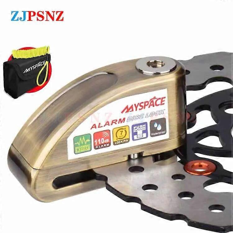 Motorcycle Alarm Lock Bike Lock Security Anti-theft lock moto Disc ...