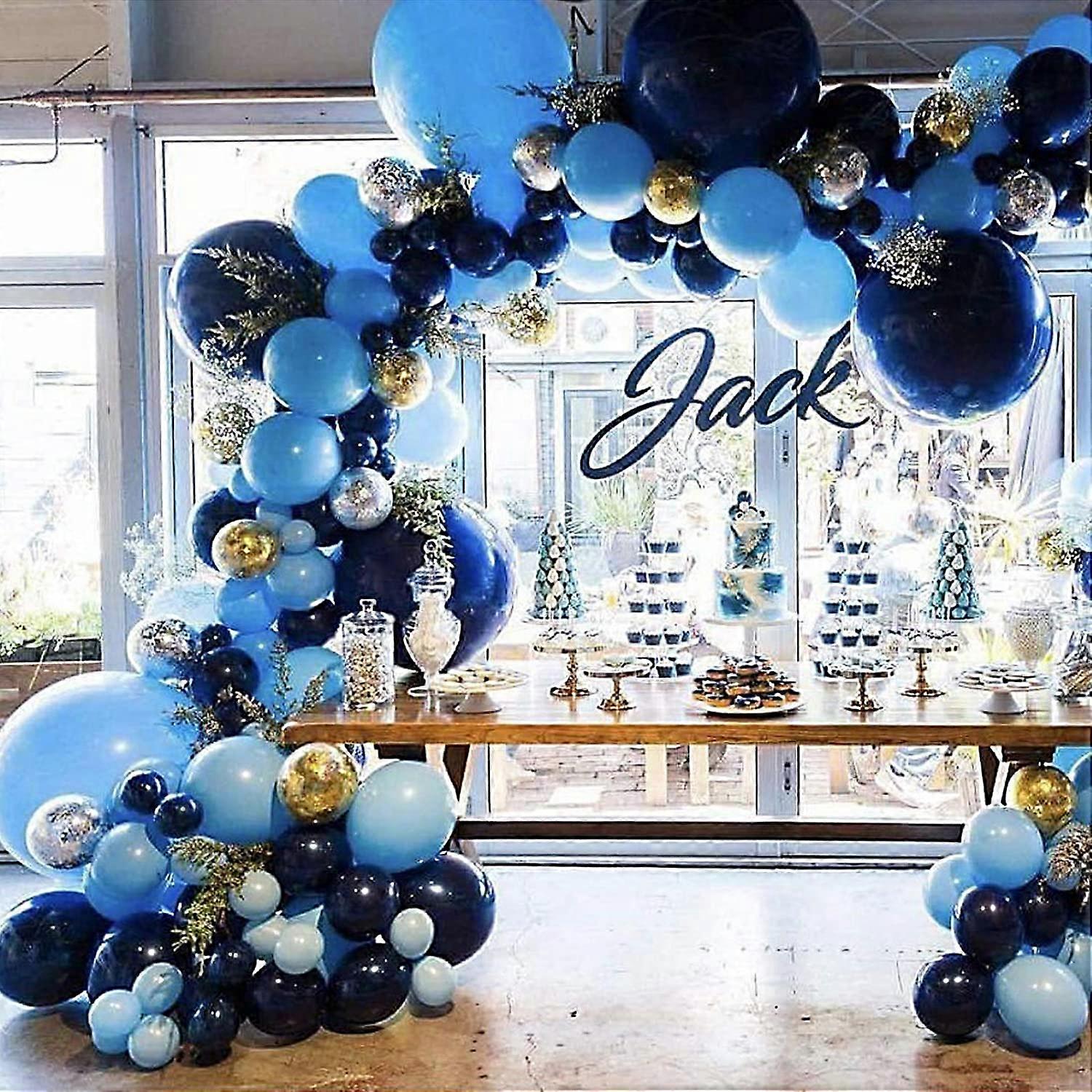 UBIUO Royal Blue Balloons 125 Pack 18 In 12 In 5 In, Blue Balloon ...