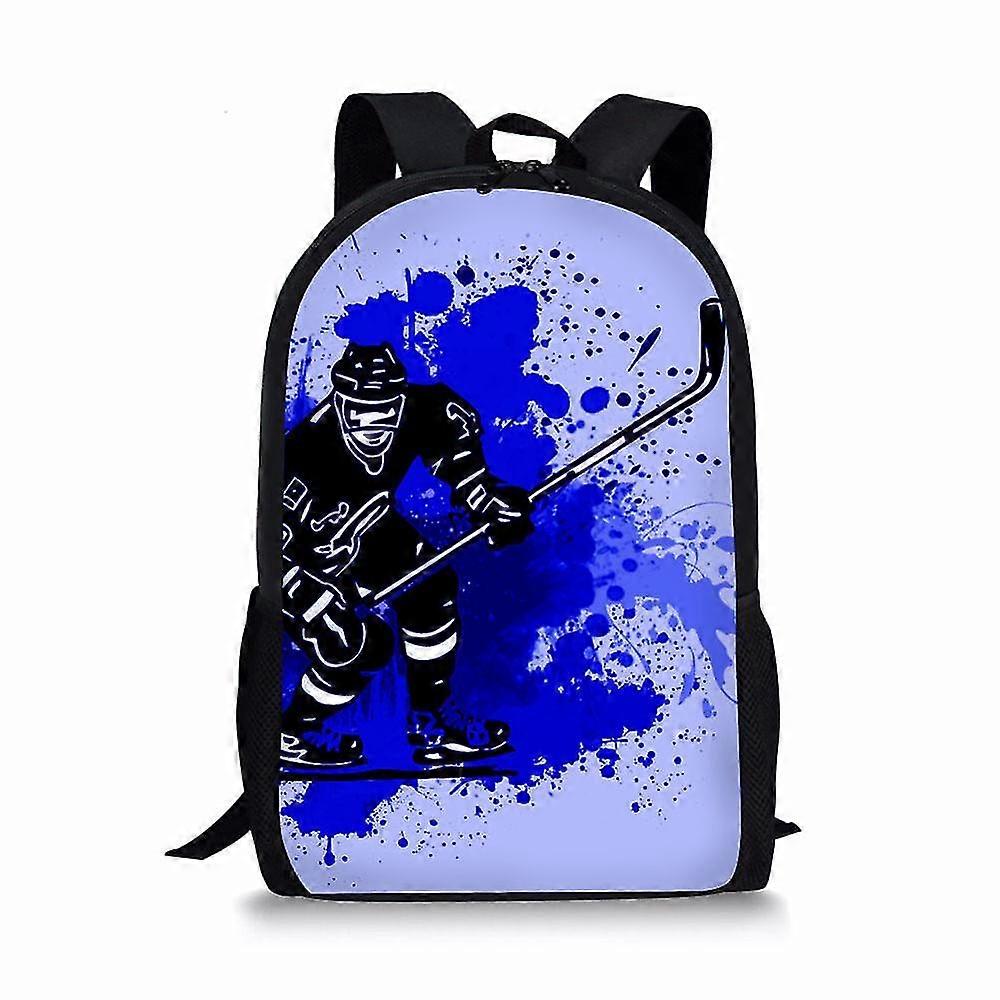 Cute Ice Hockey 3d Print School Bag For Boys Girls Back Pack Children ...