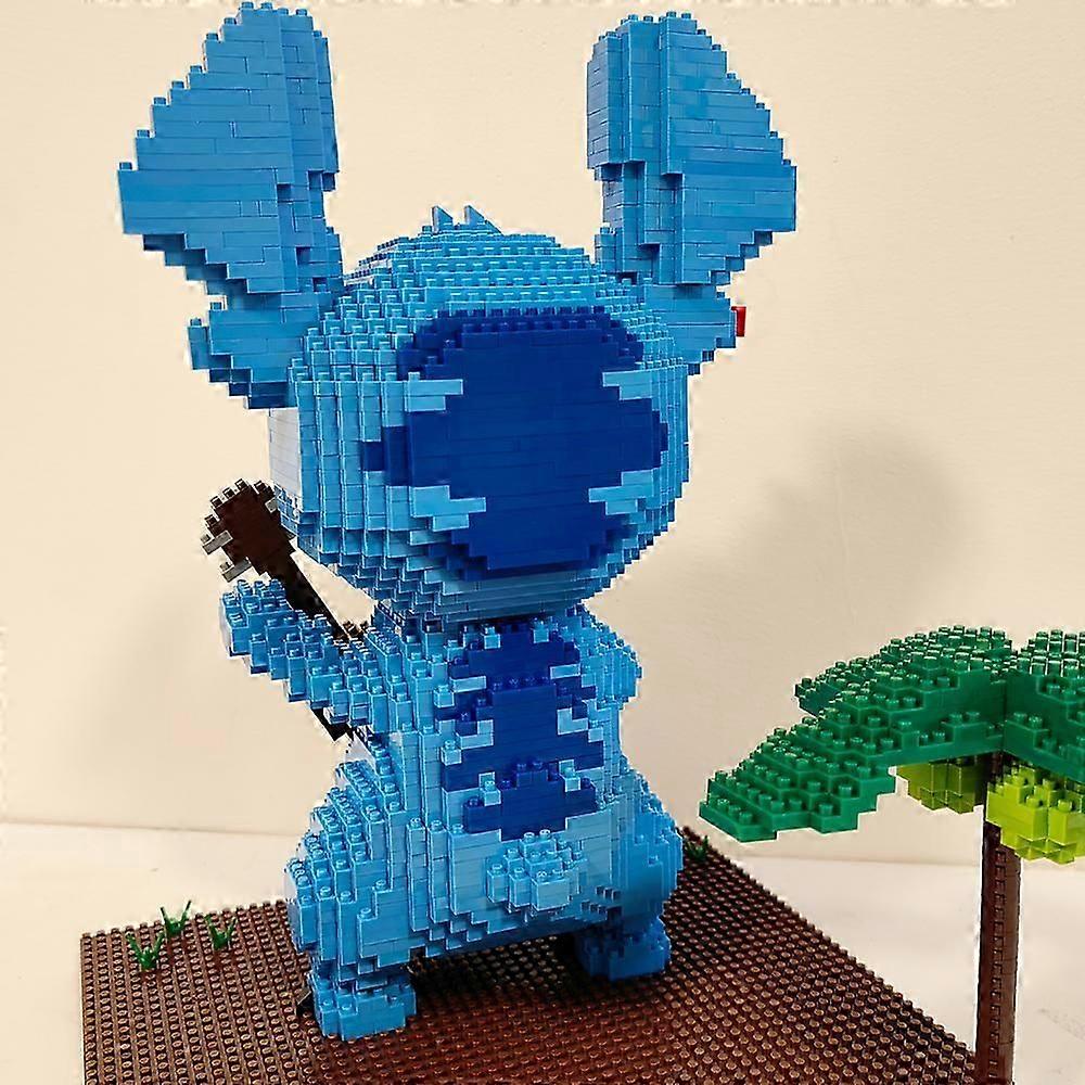 Guitar Stitch Series Diamond Building Block Micro Lilo & Stitch Figure ...