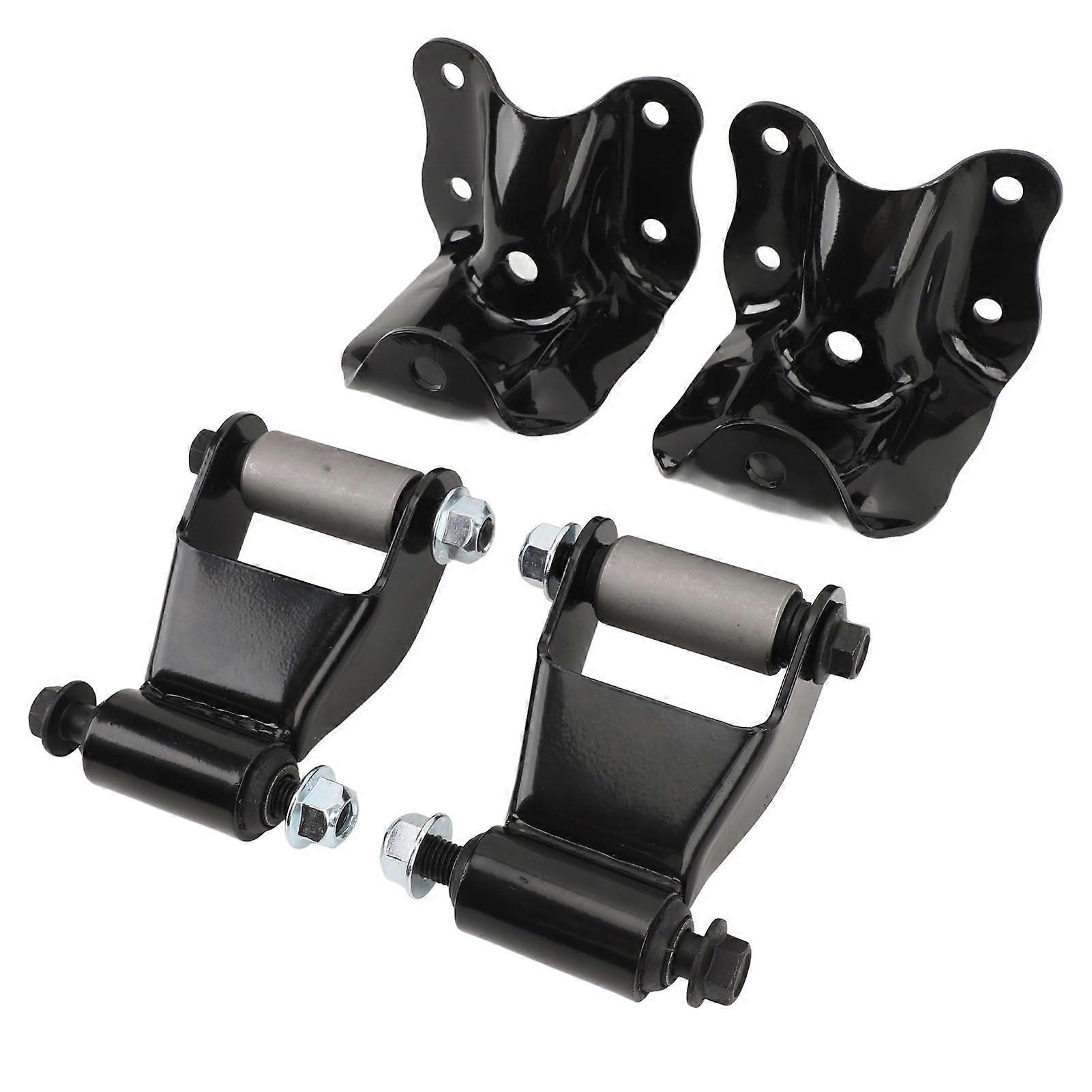 Rear Leaf Spring Shackles Hanger Brackets Repair Kit Steel High ...