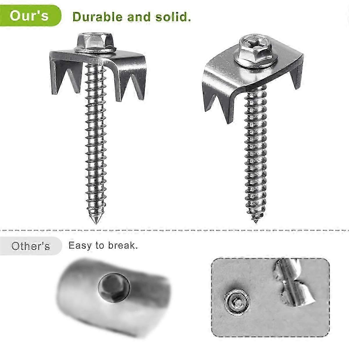 Cork Fence Pegs, Reusable Wire Fence Pegs Screws For Mesh And Woven ...