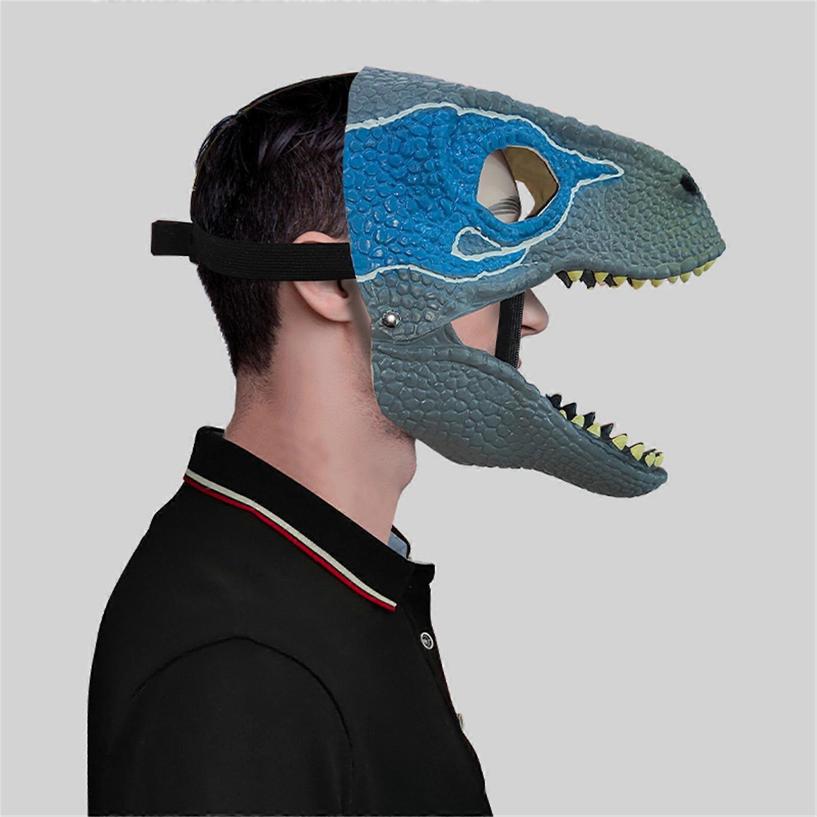 Dinosaurie Head Mask Latex Dinosaur Mask för barn Moving Jaw Dinosaur ...