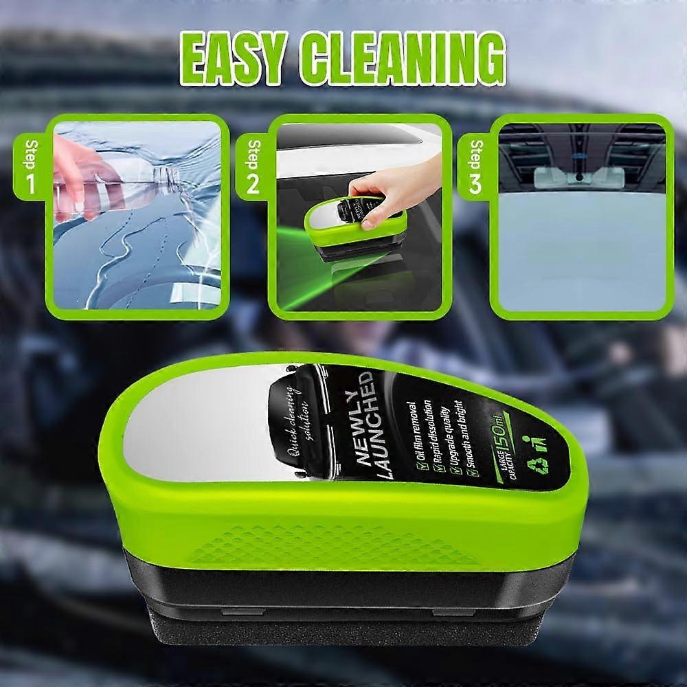 Clear Vision Glass Cleaner 2025 Oil Film Cleaning Brush For Car Windows ...