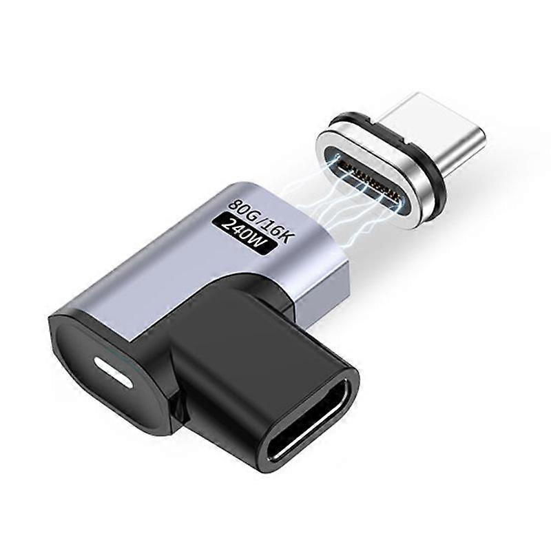 Type-C Male to Female PD240W 80Gbps 60K Magnetic Suction Adapter ...