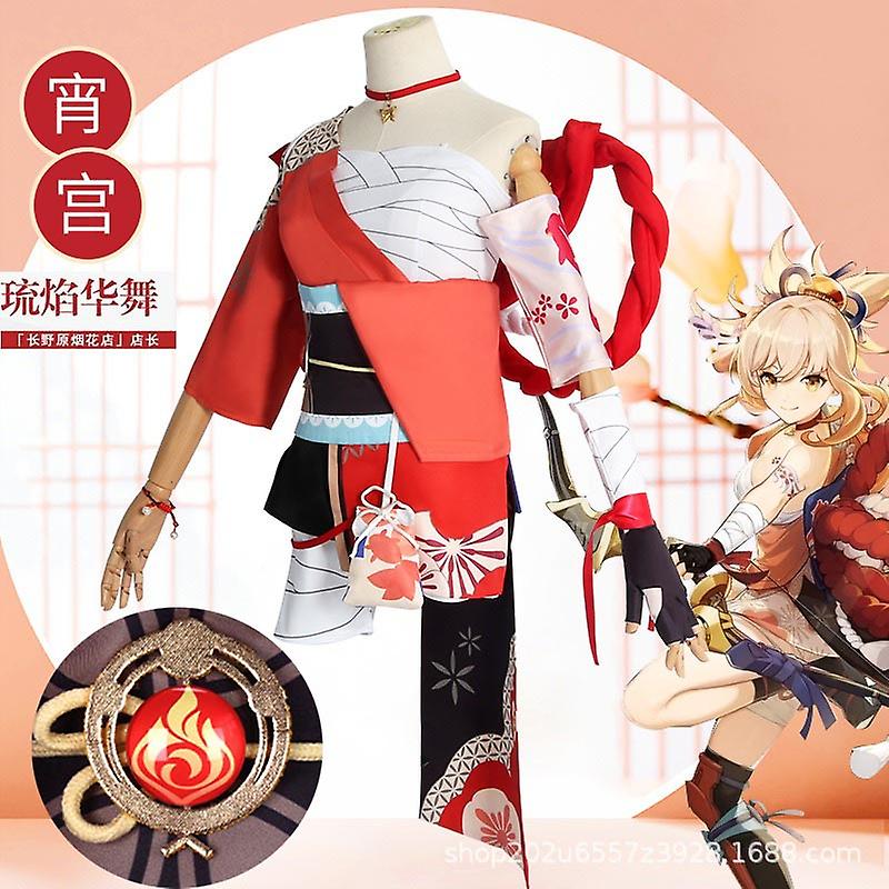 Game Genshin Impact Naganohara Yoimiya Cosplay Costume Yoimiya Outfit ...