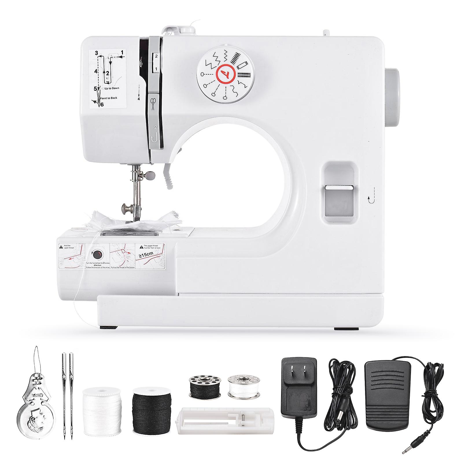Portable Sewing Machines With 12 Built-in Stitch Patterns Light | Fruugo IE