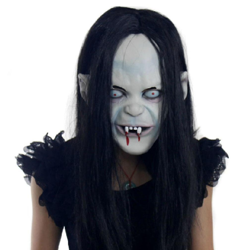 Halloween Yamamura Sadako Horror Ghost Pullover Mask Cosplay Props ...