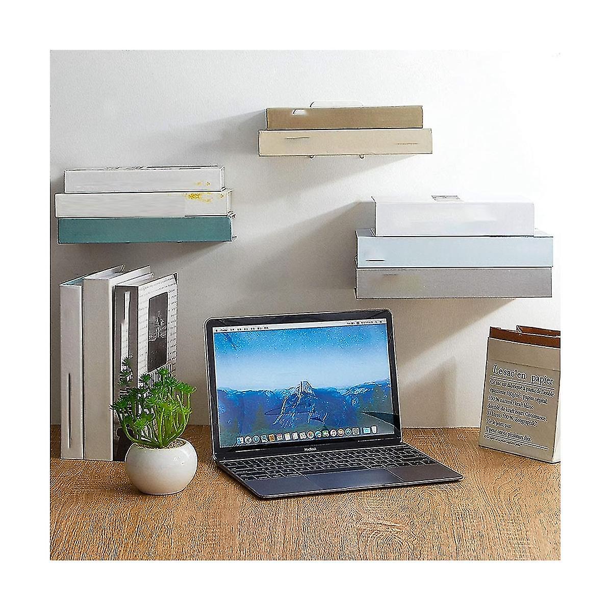 Invisible Floating Bookshelf Floating Book Organizer Wall-mounted ...