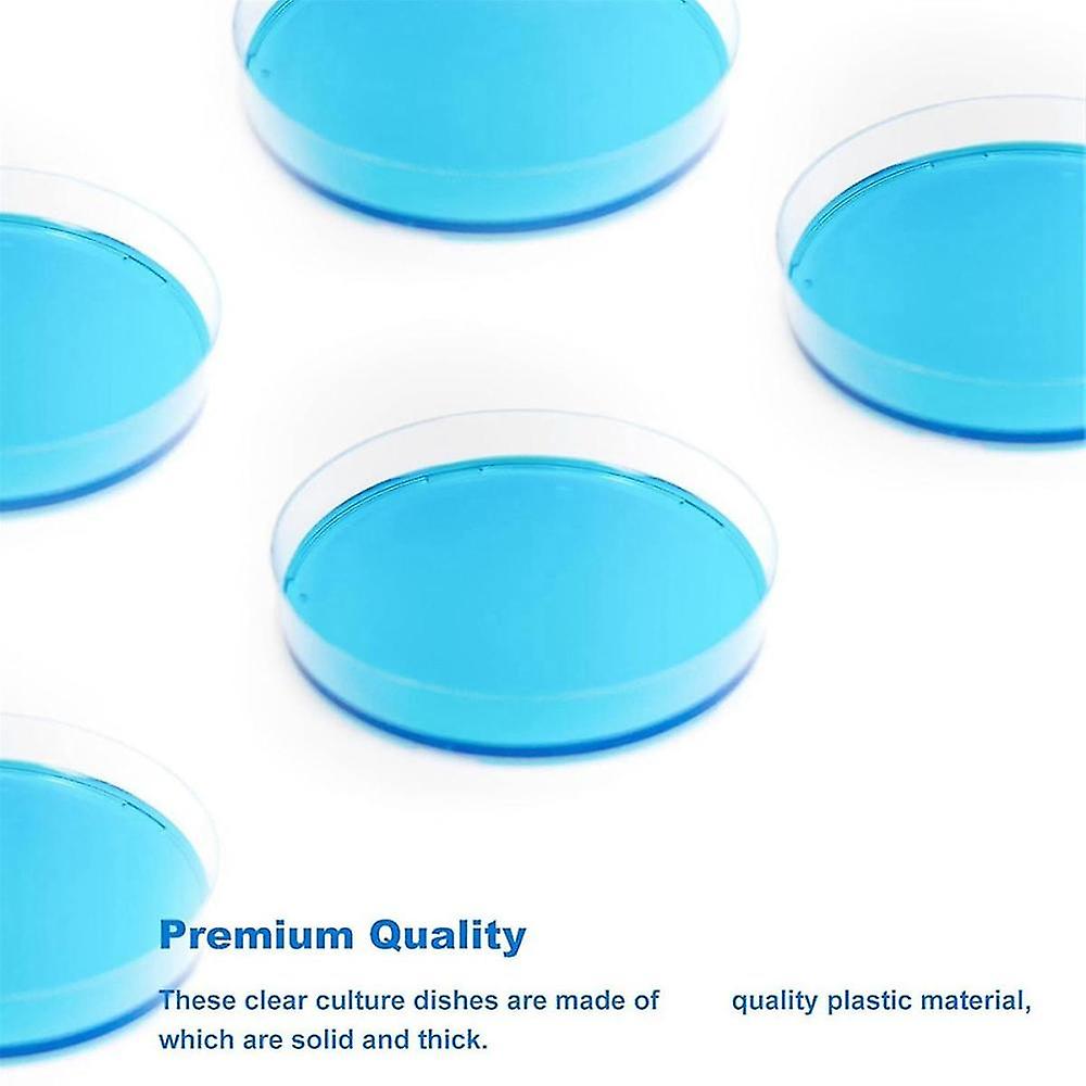 30 Pack 60 X 15 Mm Plastic With Lids, Deep Clean, Sterile Plates ...