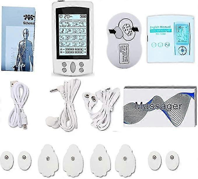 Ems Massage Tens Machine,tens Unit Muscle Stimulator With 16 Modes ...