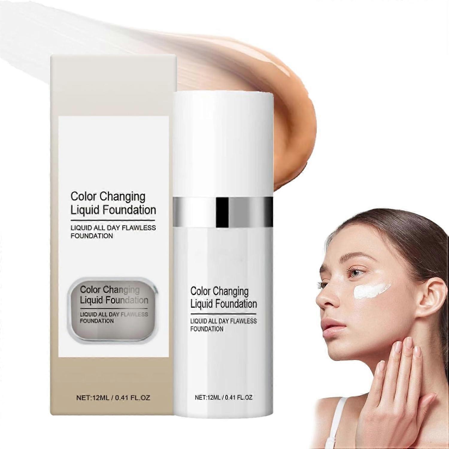 Colour Changing Foundation, Foundation Colour Changing Warm Skin Tone ...