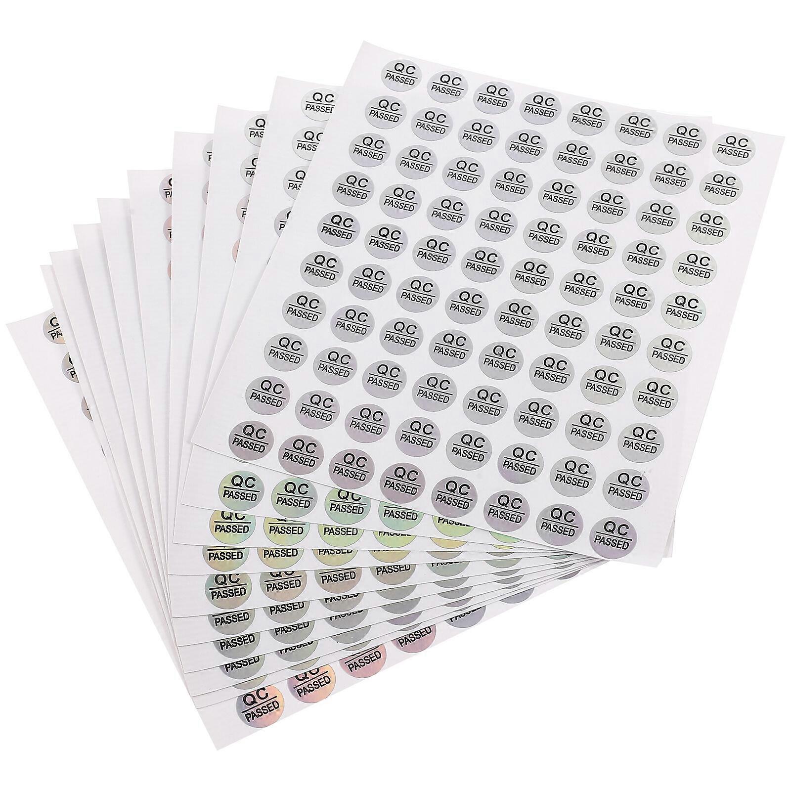 800Pcs Self Adhesive QC Passed Labels Warehouse Quality Stickers Check ...