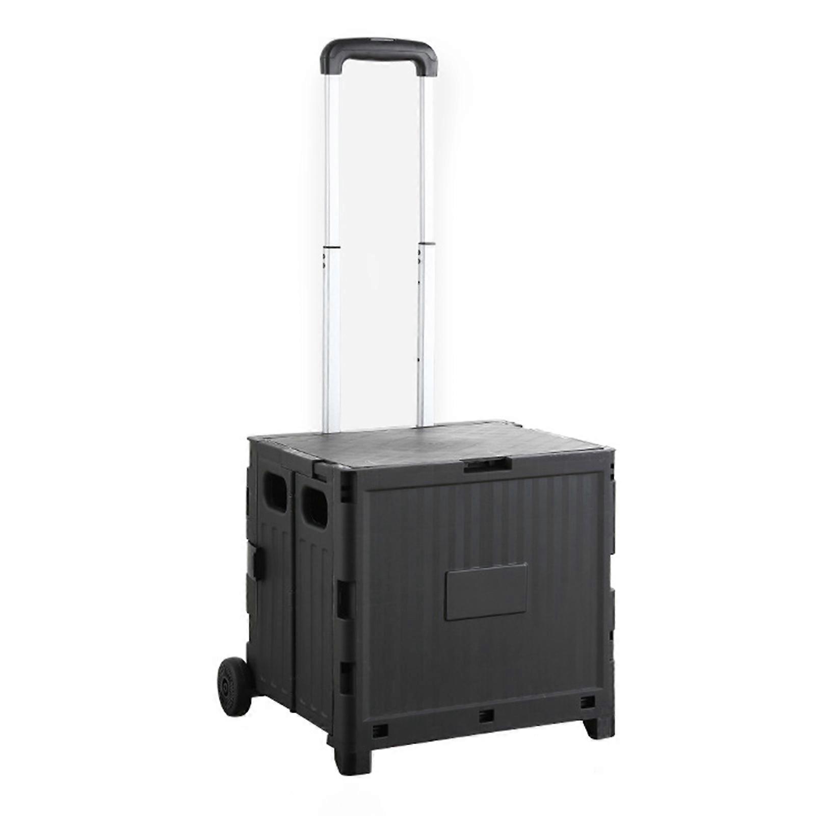 Mobile Folding Cart with Lid Lightweight Portable Utility Cart ...