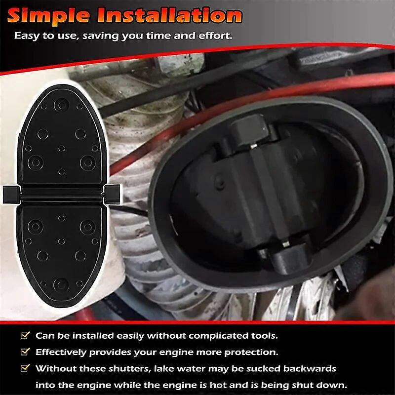 (Set of 2) Exhaust Y Pipe Flappers Water Shutters Kit 807166A1 ...