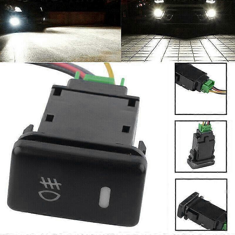 4-Pole 12V Push Button Switch with LED Background Indicator Lights for ...