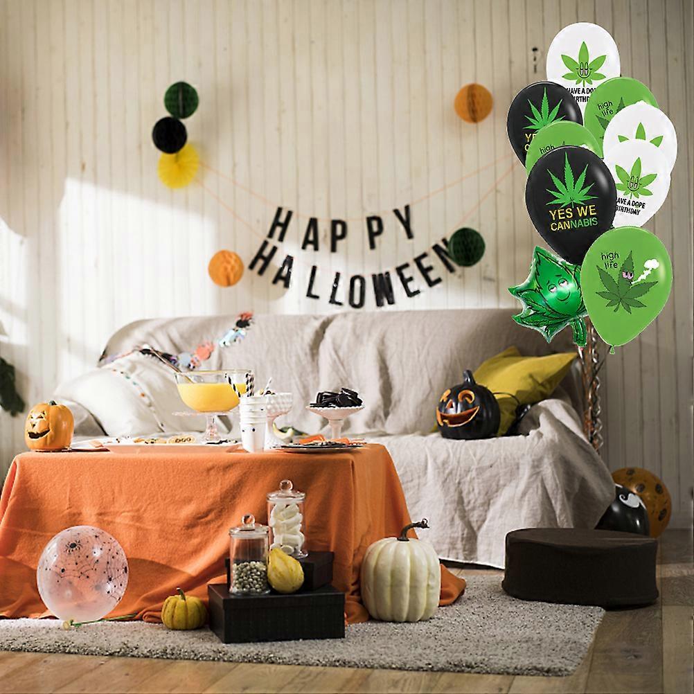 Weed Balloons Birthday Party Supplies Aluminum Foil/ Latex Balloon Weed ...