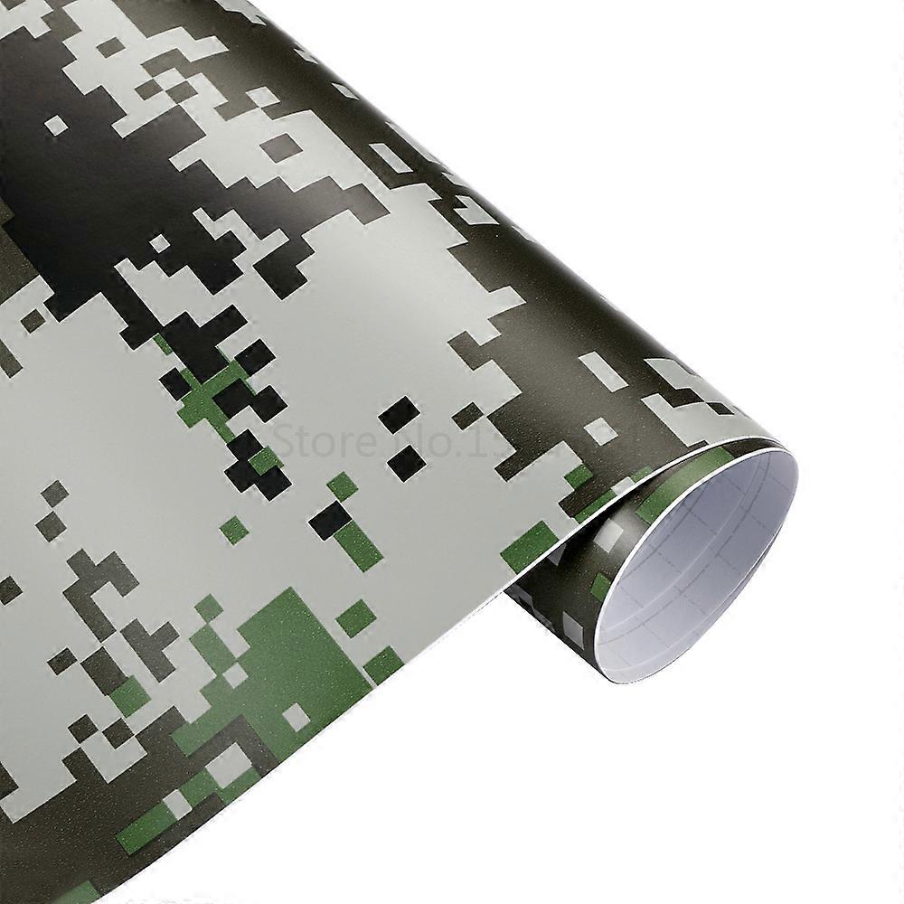 30cm*100cm Camouflage Vinyl PVC Car Sticker Wrap Film Digital Woodland ...