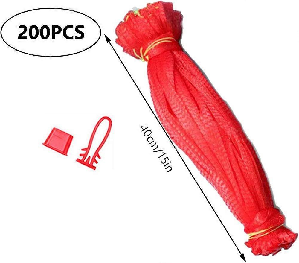 200 pieces of nylon fruit and vegetable packaging mesh egg mesh bag ...