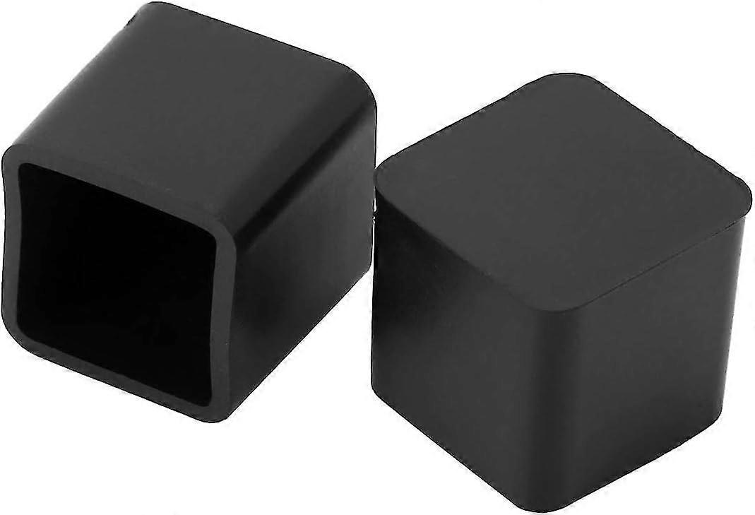 4pcs Square Rubber End Caps For Chairs, Tables, Furniture Legs (40mm ...