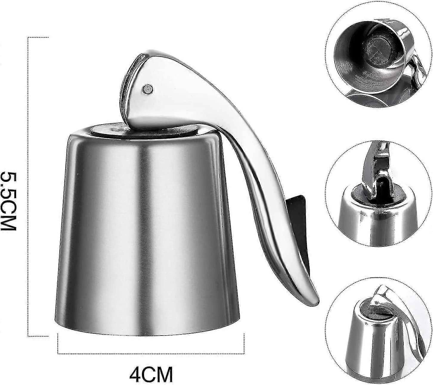 Wine Bottle Stoppers With Corkscrews, Stainless Steel Wine Plug With ...