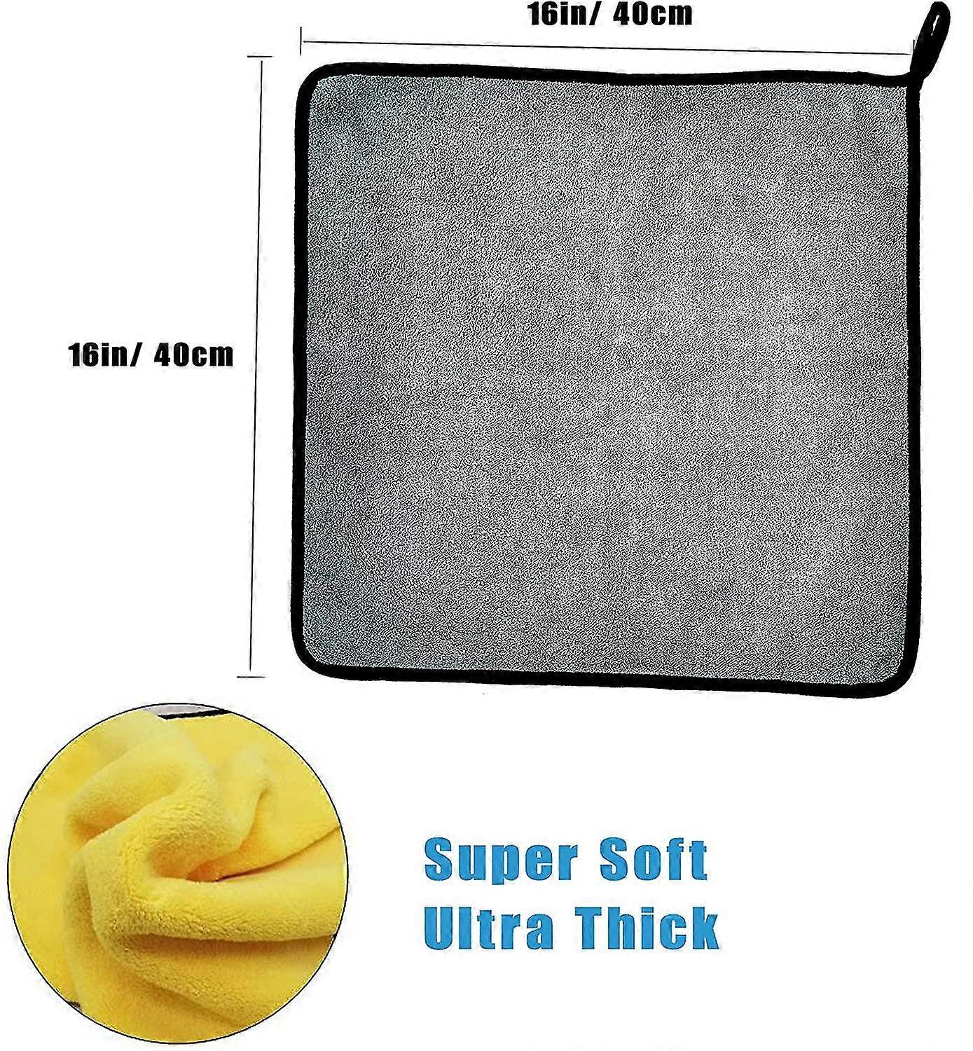 Car Microfiber Cloth 4 Pack, Car Care Cleaning Polishing Drying Cloth ...