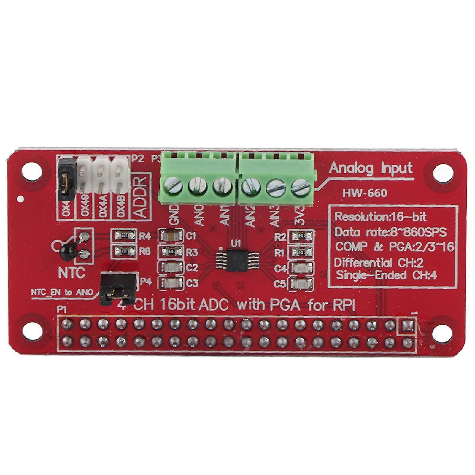 1pc 16Bit ADC ADC Analog to Digital Converter Module for Raspberry Pi 3 ...