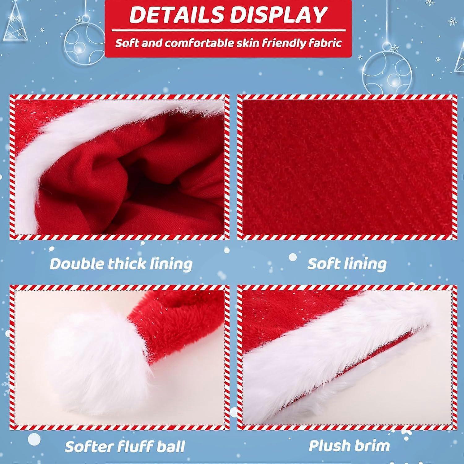 Adult Velvet Santa Hat | Fruugo UK