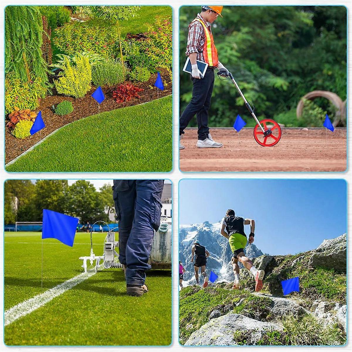 Marking Flags Marker Flags for Lawn 30 Pack, PVC Small Flags,Marking ...