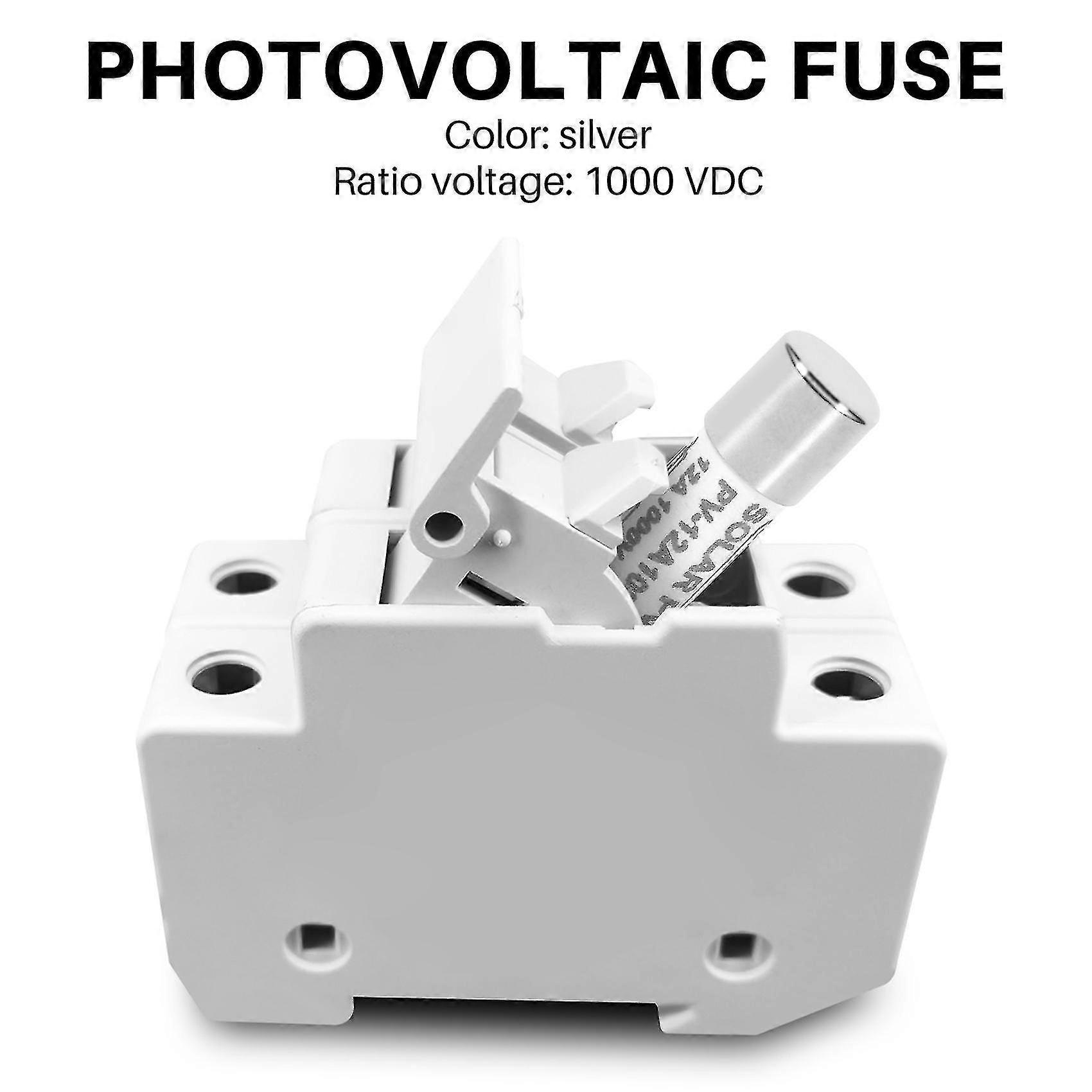 10 Pcs 1000 Vdc Fuse Solar Pv Explosion-proof Fuse Silver - 12a | Fruugo UK