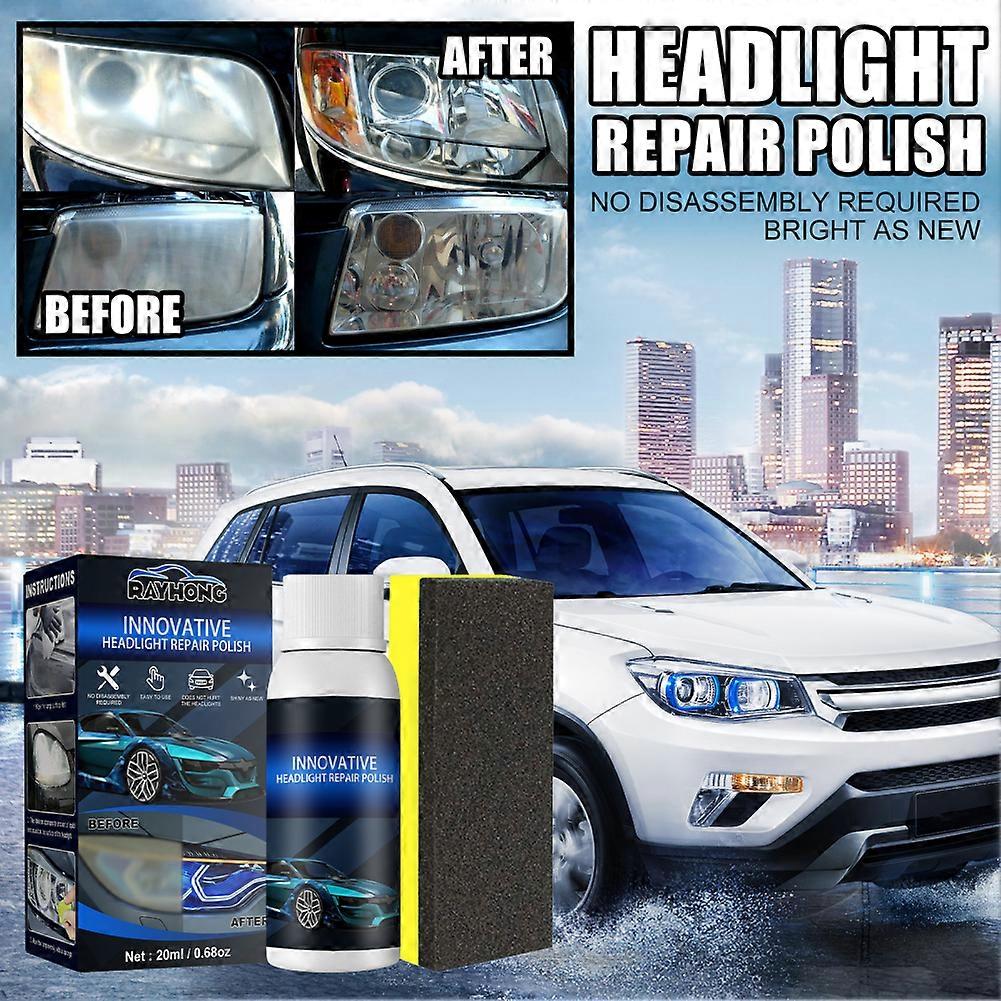 Car Headlight Polishing Agent Scratch Remover Repair Fluid Polish Tool ...
