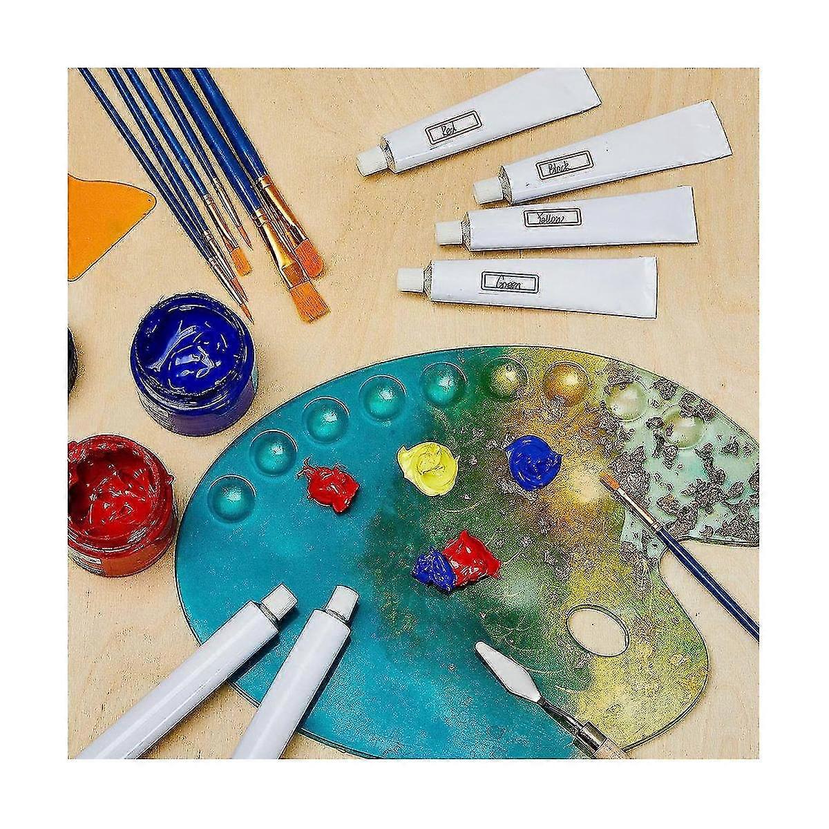 48 Pcs Empty Aluminum Paint Tubes 20Ml Paint Tubes for Making Paint and ...