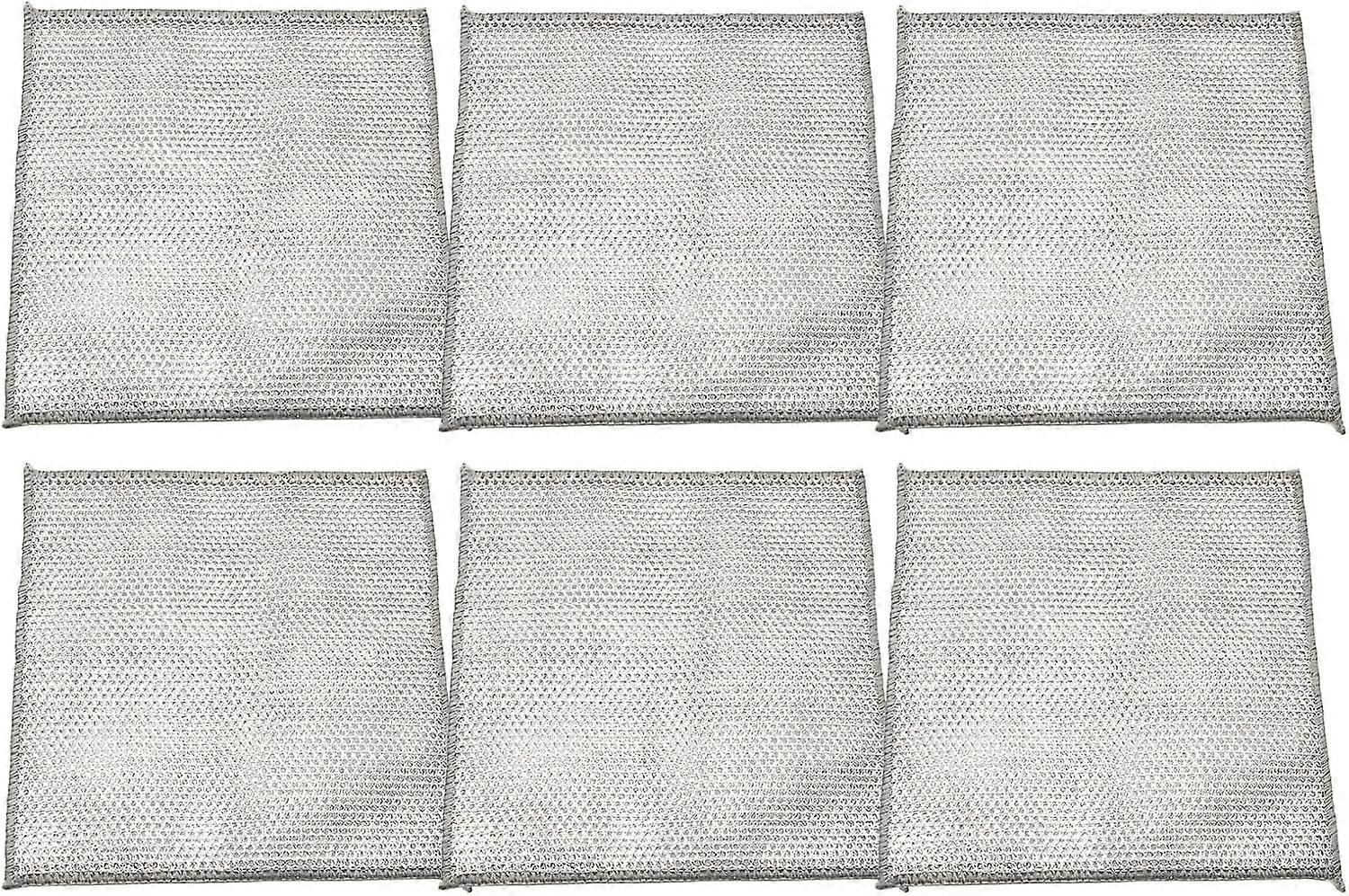 6 Pcs Reusable Multipurpose Non Scratch Wire Dish Cloth,for Steel Wire ...