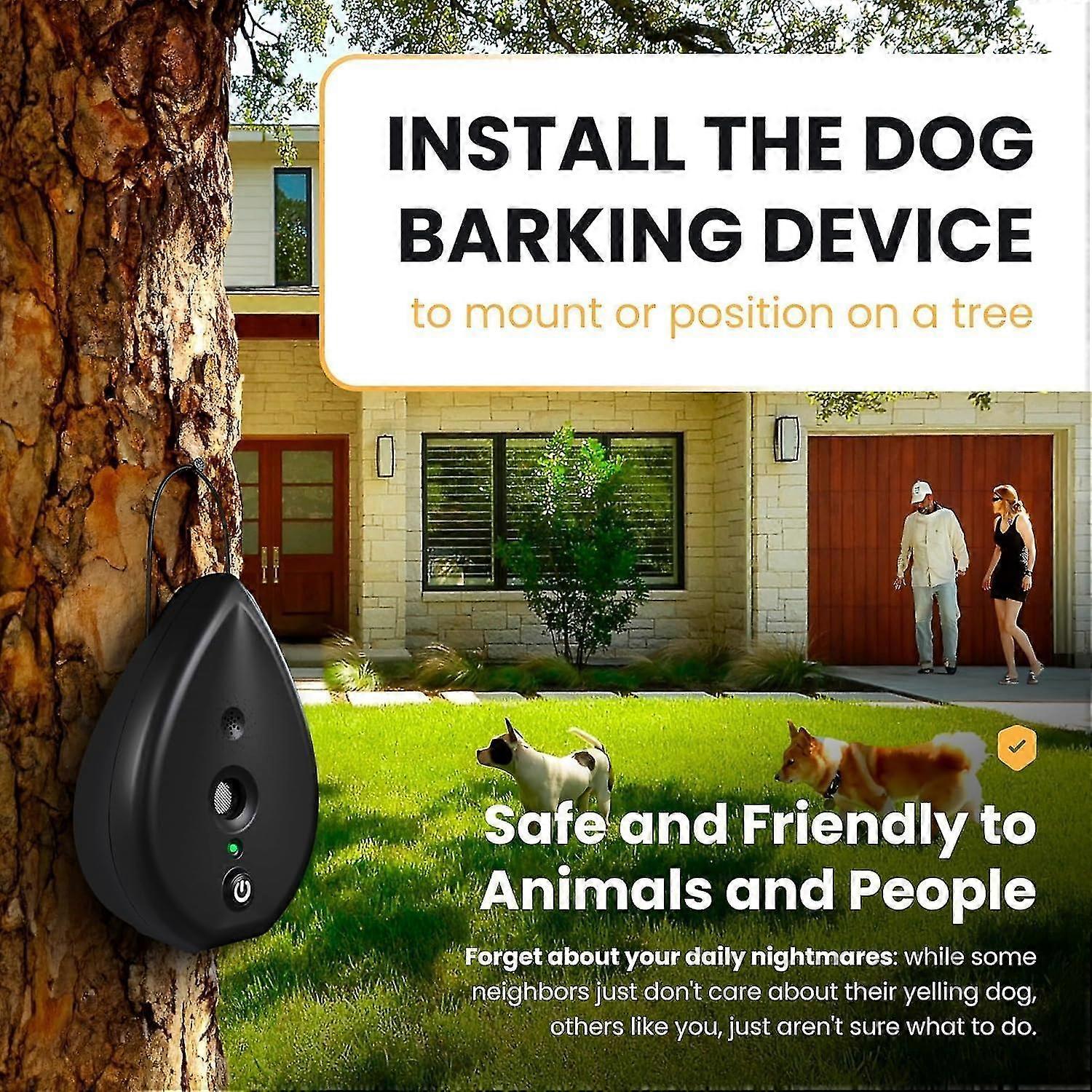 2024 Anti Bark Device And 75 Feet Neighbor Dog Silencer - 3 Level Bark ...