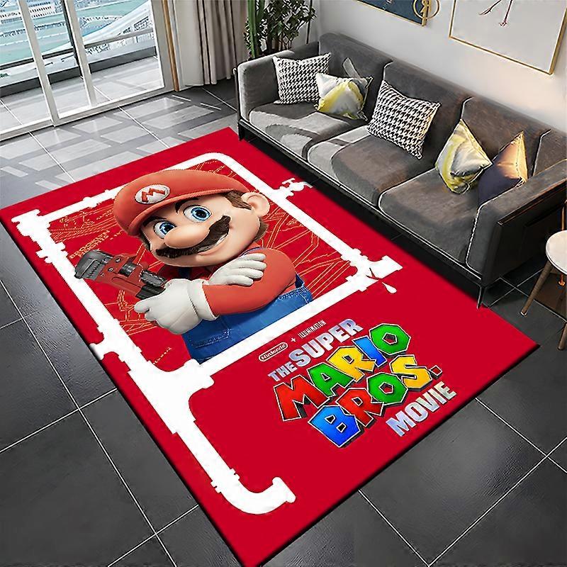 15 Sizes Super Mario Bros Movie Game Area Rug,Carpet for Home Living ...